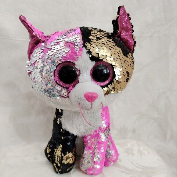 Ty | Toys | Ty Flippable Sequence Malibu The Cat Beanie Boos Plush 2 ...